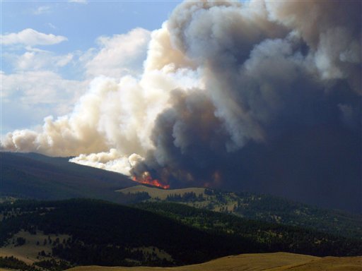 Homes evacuated overnight near Montana wildfire